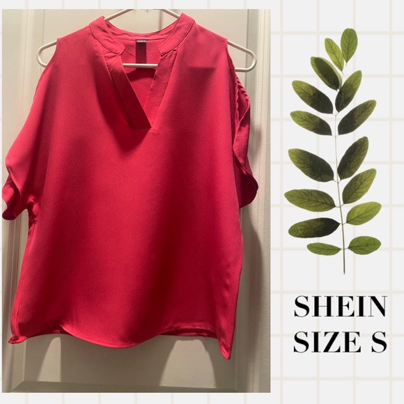SHEIN | Tops | New Without Tag Shein Pink Blouse Size S | Poshmark